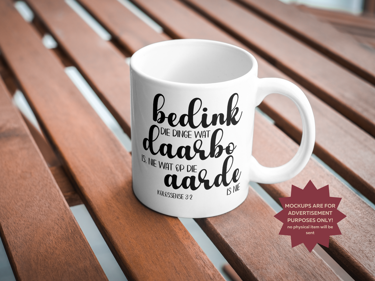 Marge Creates - Bedink Die Dinge Wat Daarbo Is PNG & SVG